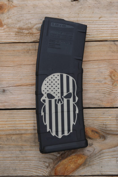 Custom Laser Engraved Magpul PMAG 40 AR/M4 GEN M3 – Punisher – 40rd ...