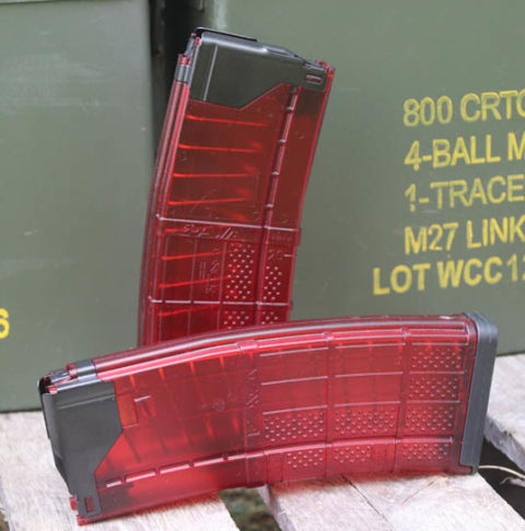 Lancer L5AWM® 30rd MAGAZINE for AR15 - Translucent Red - Harms Arms Supply
